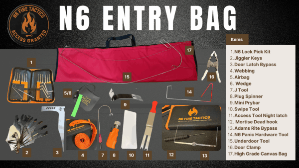 N6 Entry Bag — Firefighter Bypass & Non-Destructive Entry Kit – N6 Fire ...